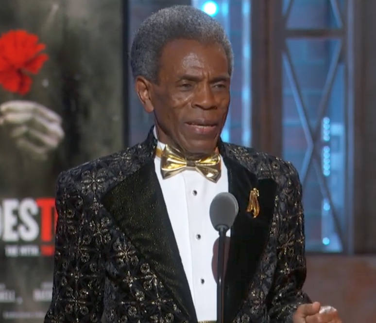 Andre De Shields accepting Tony – New York Theater